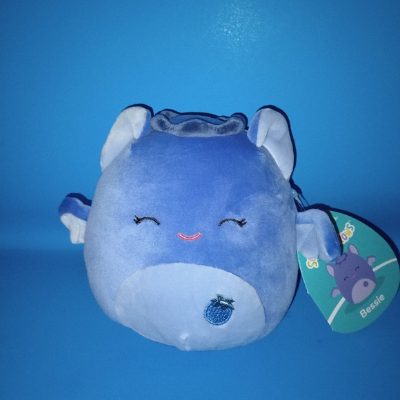 Squishmallows | Toys | Squishmallows Plush Bessie Blueberry Bat 5 224 ...